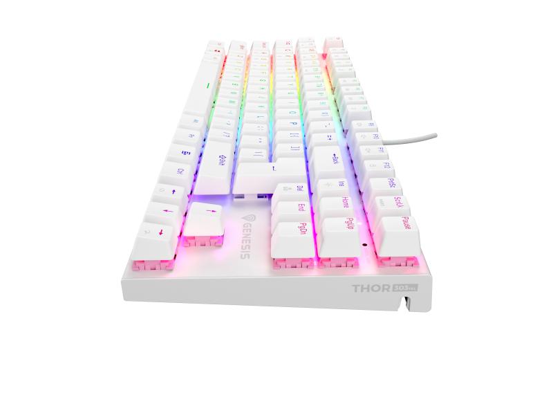 Keyboard Genesis Thor 303 TKL P white - EU Supplies
