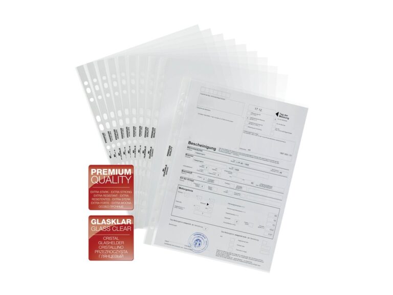 Plastic pocket A4 Cristal Durable 10/set - EU Supplies
