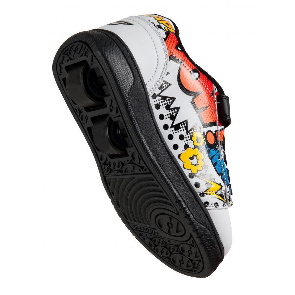 HEELYS X2 DUAL UP 30 WHITE BLACK MULTI Rollers - EU Supplies